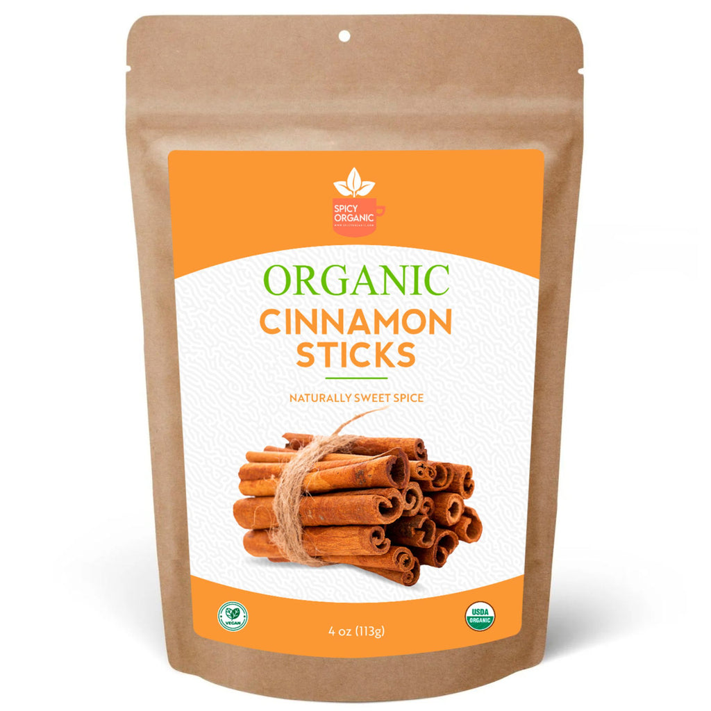 Organic Cinnamon Sticks - Gluten Free, Non-GMO, and USDA Organic - 3.5 ...